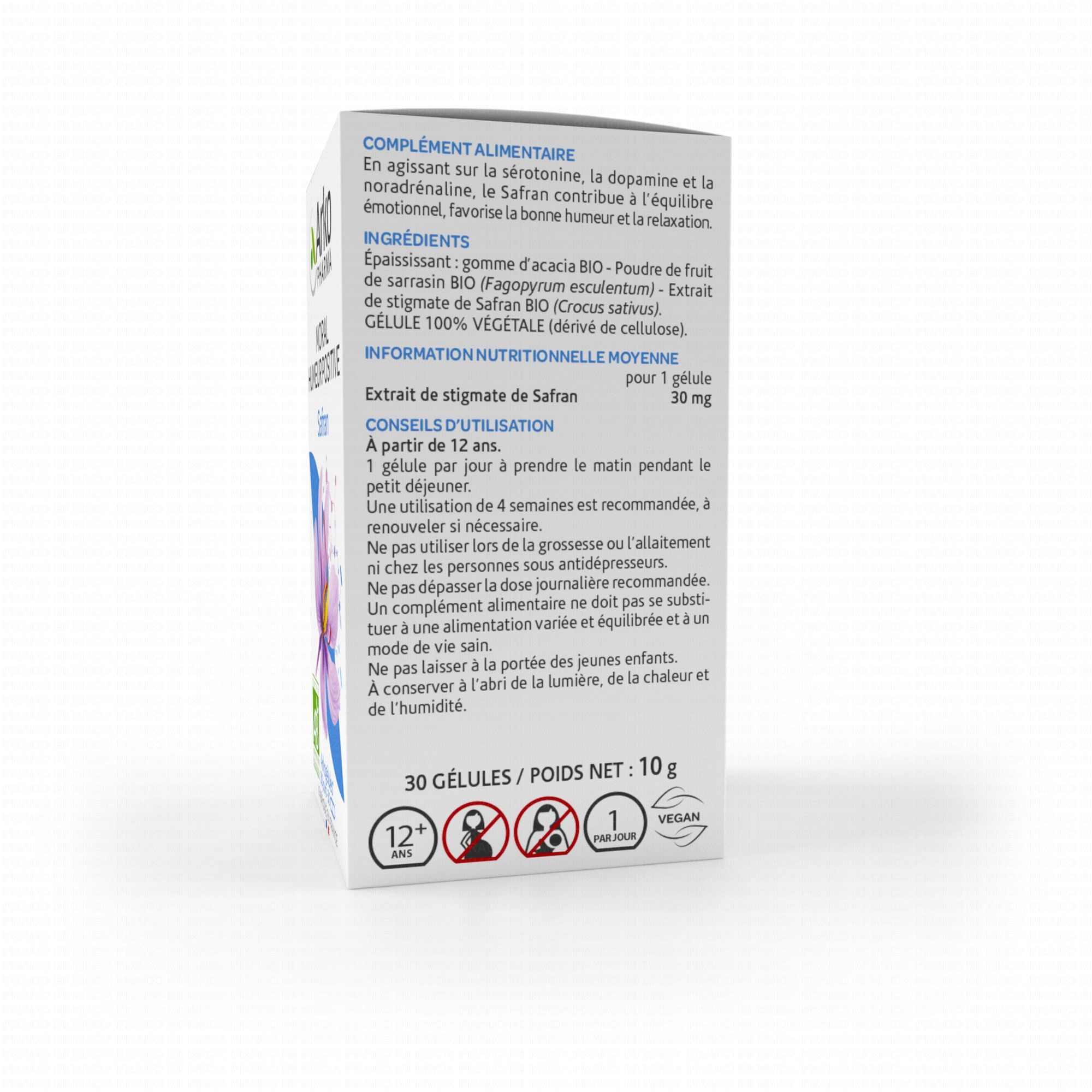 ARKOPHARMA Arkogélules - Safran bio 30 gélules - Parapharmacie Prado Mermoz