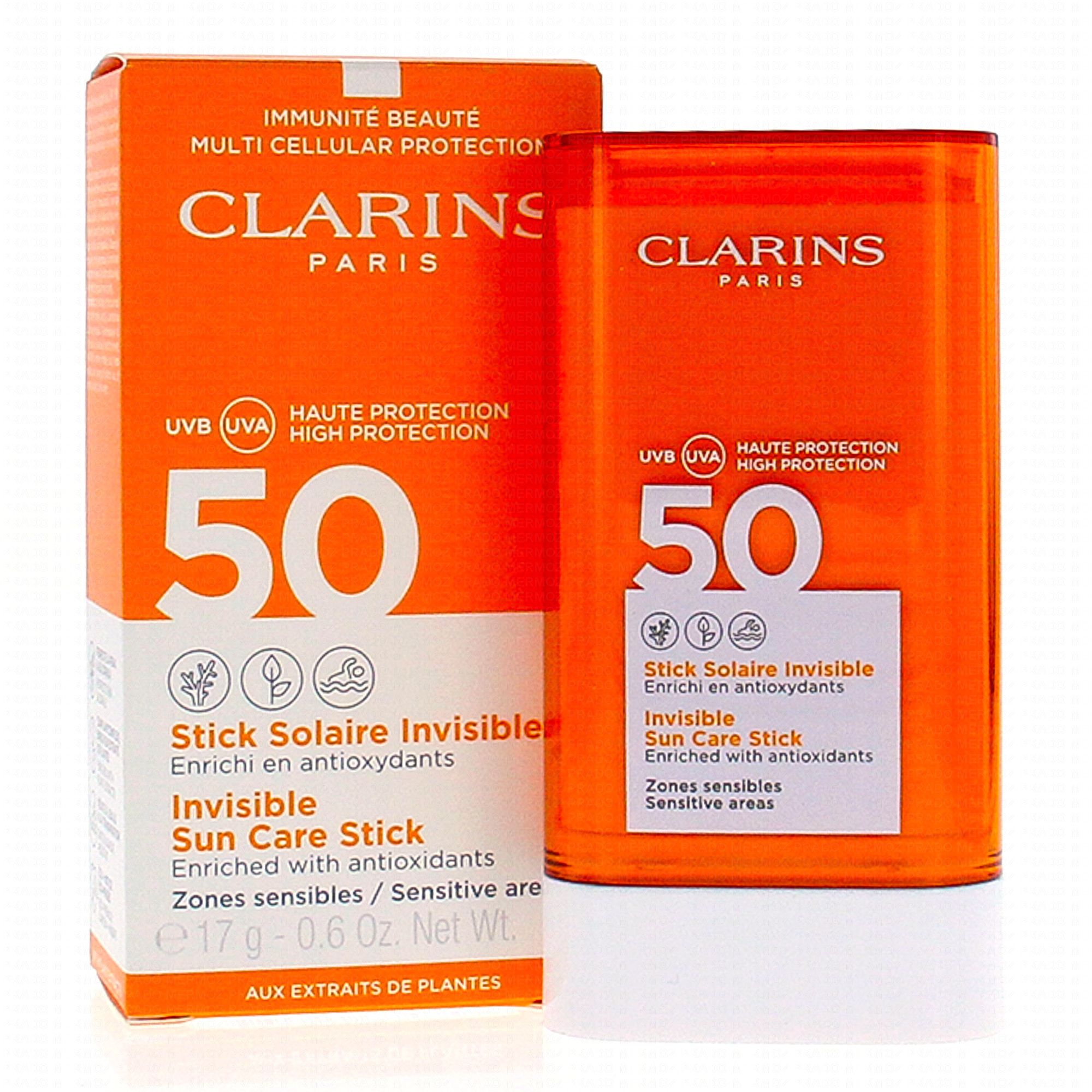 CLARINS Stick solaire invisible SPF50 17g - Parapharmacie Prado Mermoz