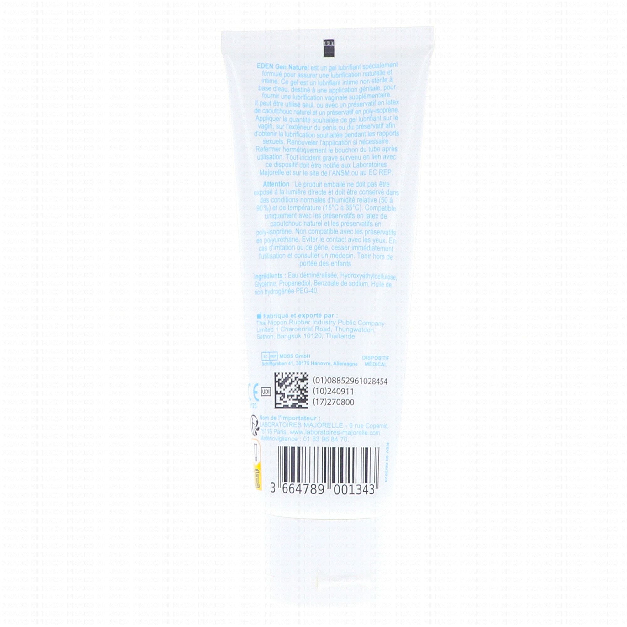 EDEN Gel Lubrifiant - Gen - Parapharmacie Prado Mermoz