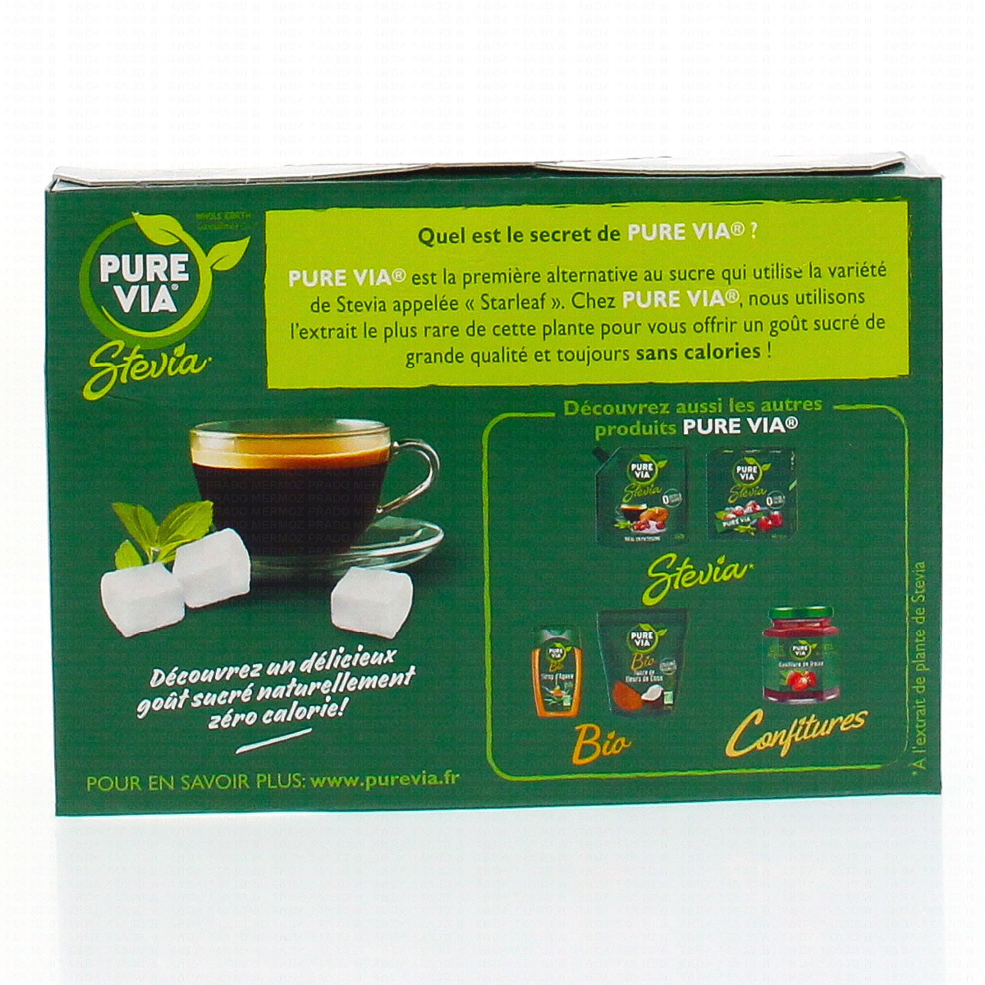 PURE VIA stevia 65 morceaux - Parapharmacie Prado Mermoz