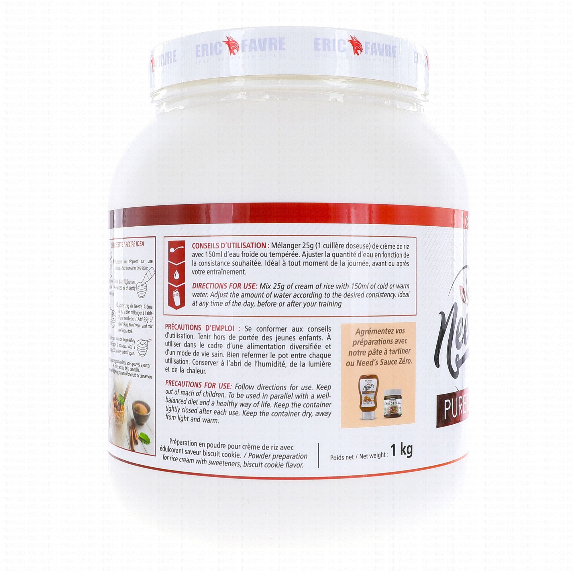 ERIC FAVRE Need's Pure Rice Cream Biscuit Cookie 1kg - Parapharmacie ...