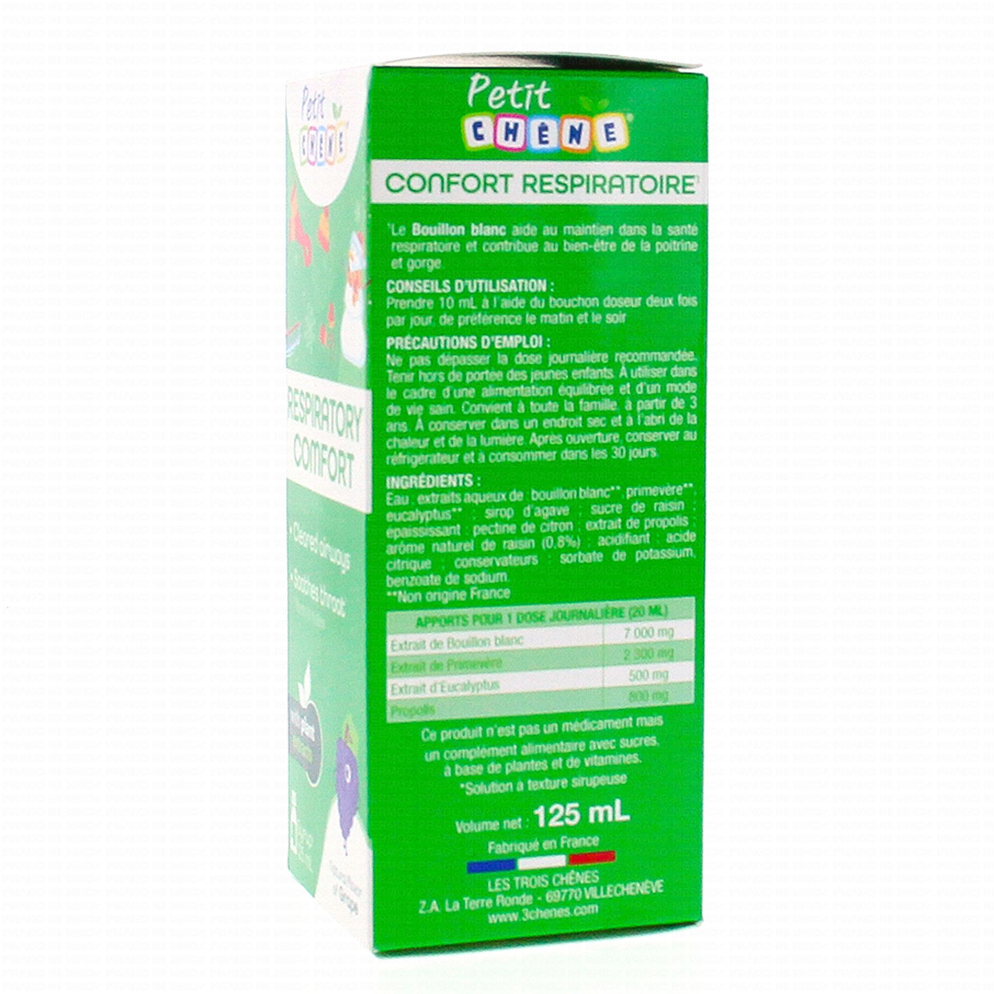 LES 3 CHENES Petit Chêne Confort Respiratoire Sirop 125ml ...