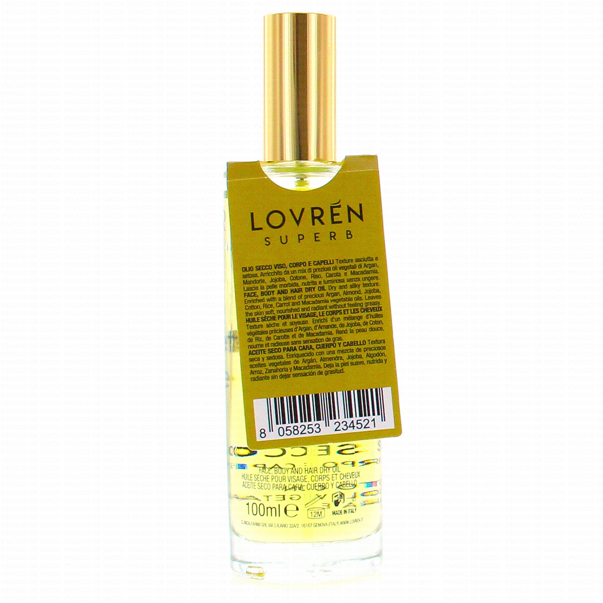 LOVREN Secret sense - Huile corps 100ml - Parapharmacie Prado Mermoz