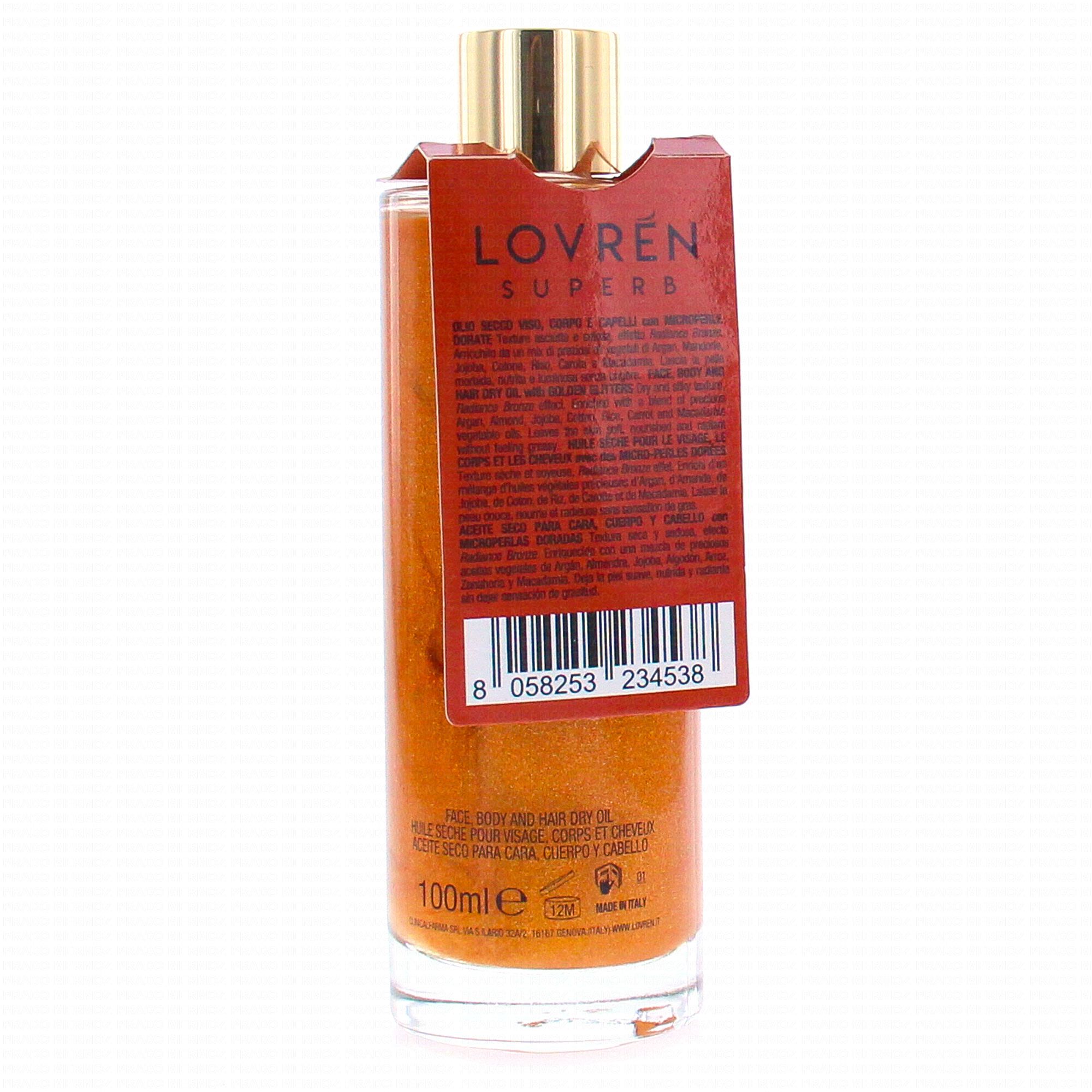 LOVREN Secret sense - Huile corps pailletée 100ml - Parapharmacie Prado ...