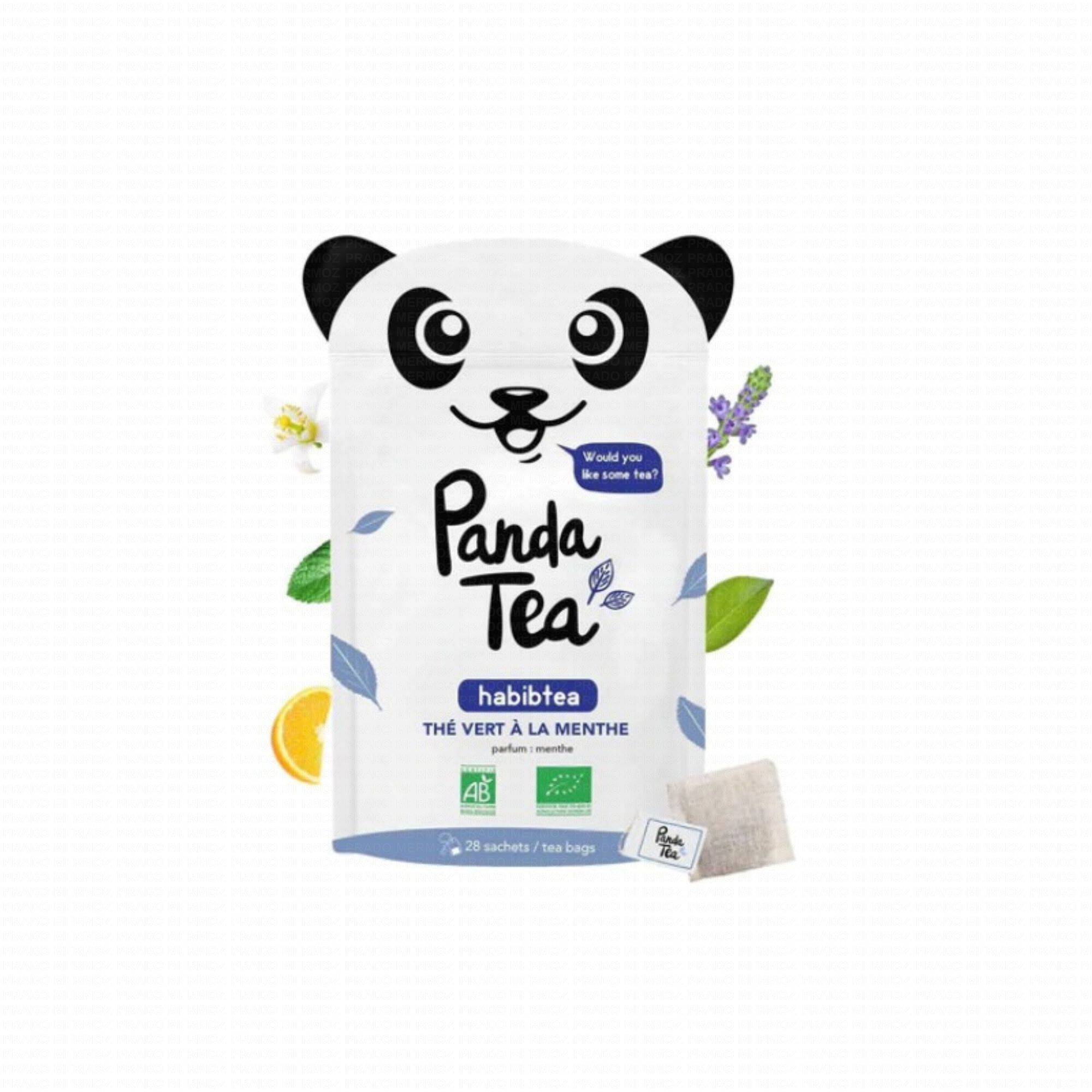 PANDA TEA Habibtea Thé vert à la menthe bio x28 sachets - Parapharmacie ...