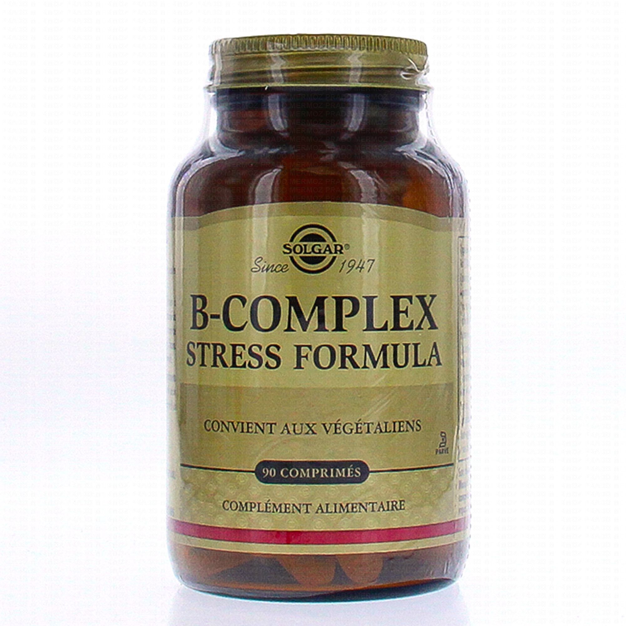 SOLGAR B-complexe stress formula x90 comprimés - Parapharmacie Prado Mermoz