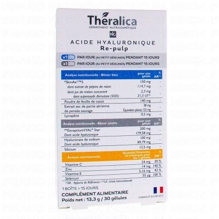 THERALICA Acide Hyaluroniqie 270mg re-pulp 30 gélules - Parapharmacie Prado Mermoz