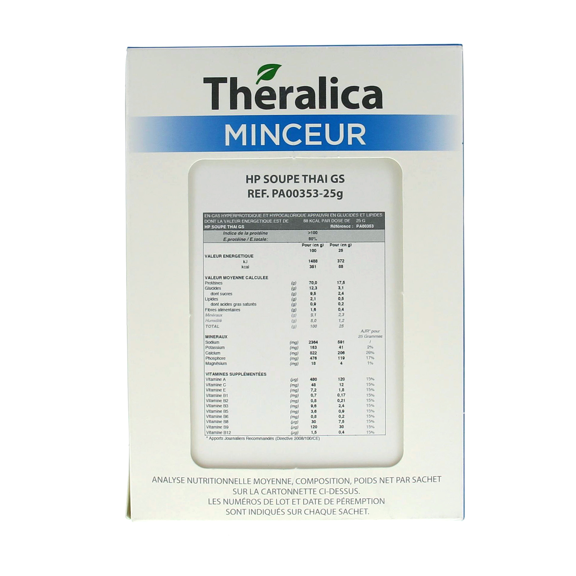 THERALICA Minceur soupe thaï 7x25g sachets - Parapharmacie Prado Mermoz