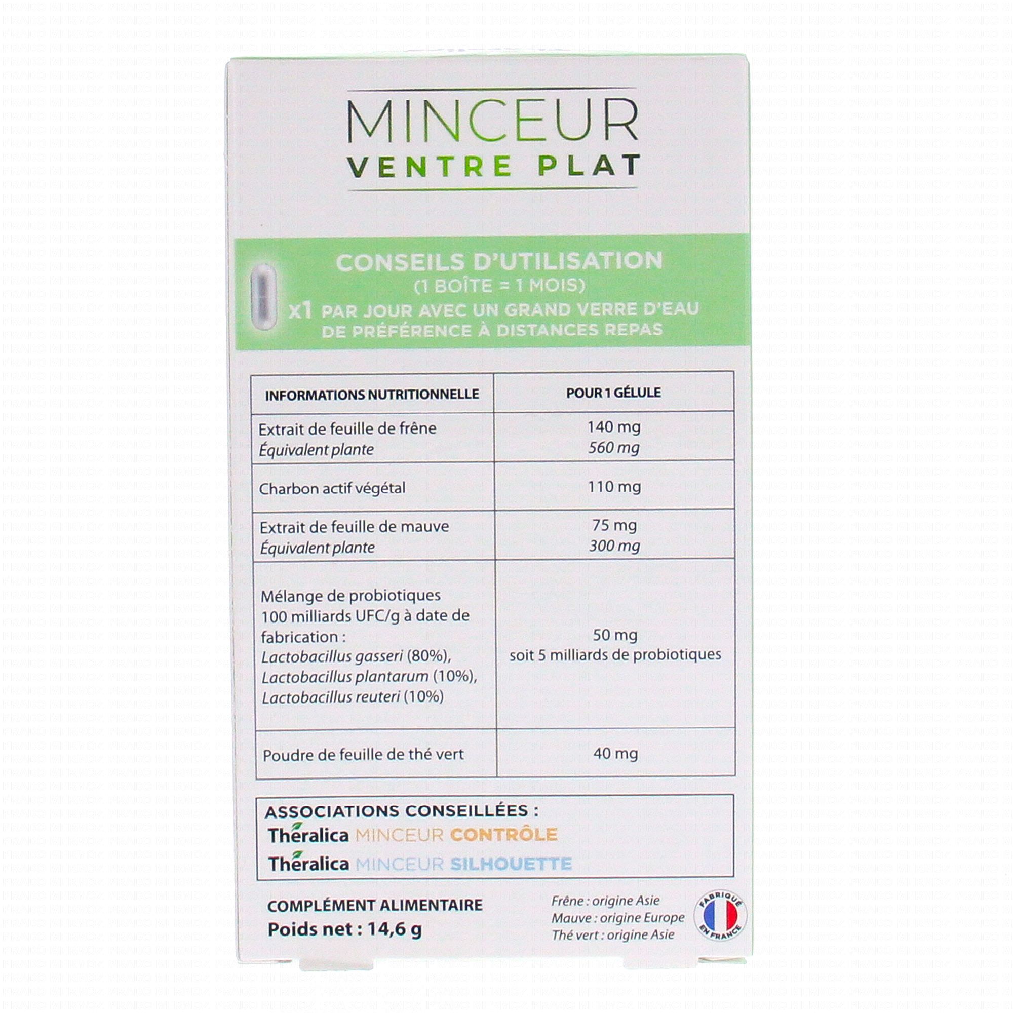 THERALICA Minceur ventre plat x 30 gélules - Parapharmacie Prado Mermoz